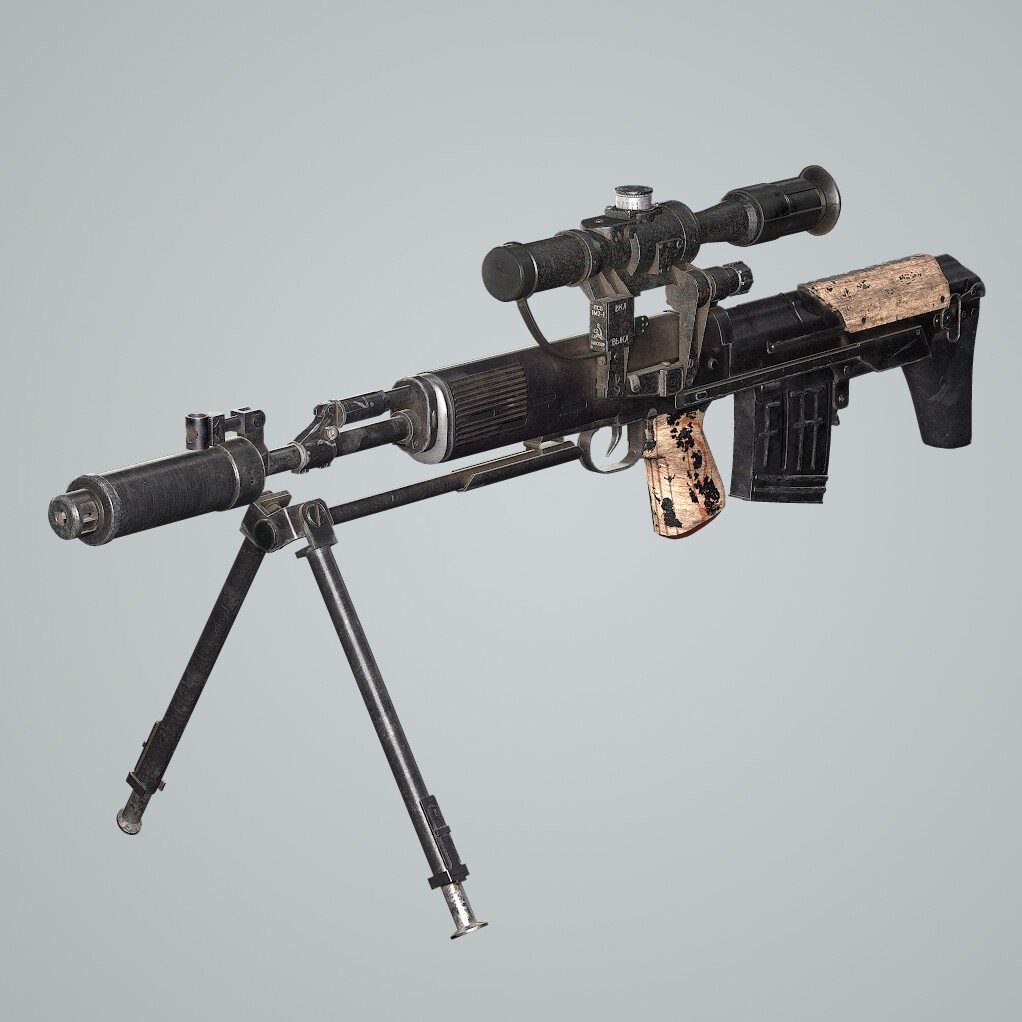 ArtStation - SVU (Russian Sniper Rifle)