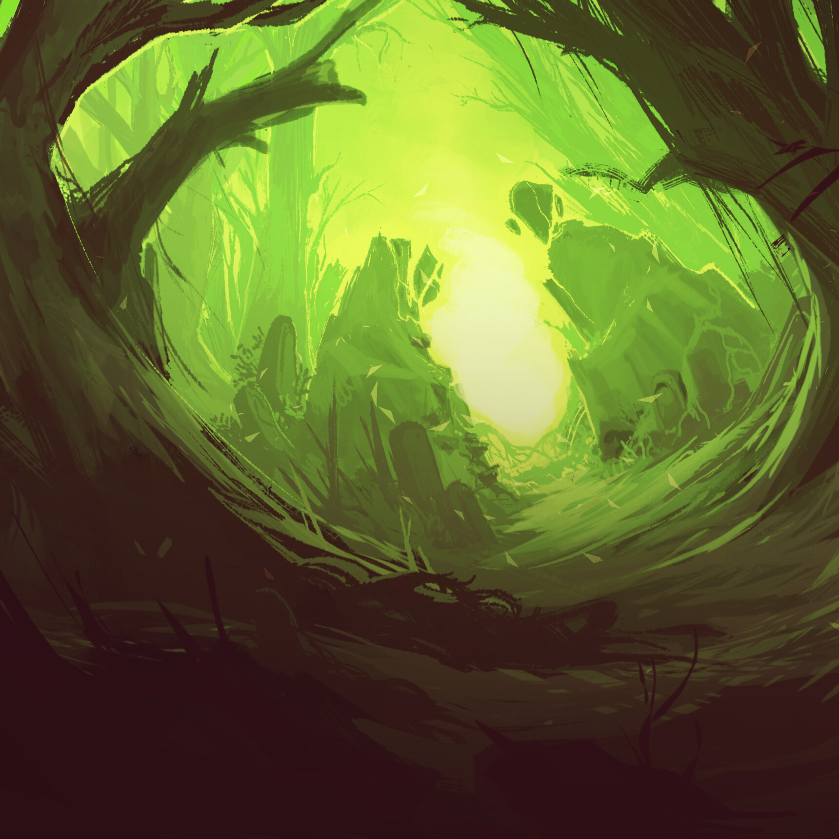 ArtStation - Toxic dreams forest gate