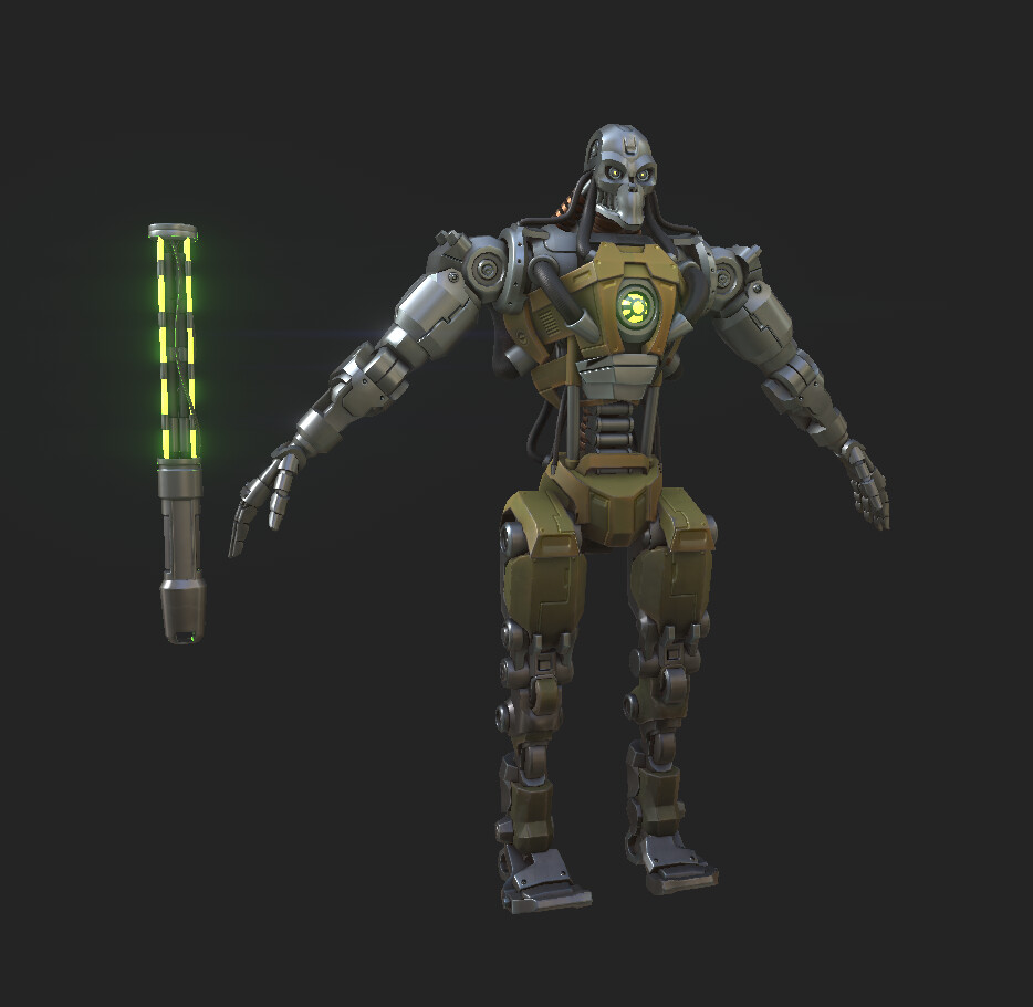 ArtStation - Robot Enforcer Rig and Animation
