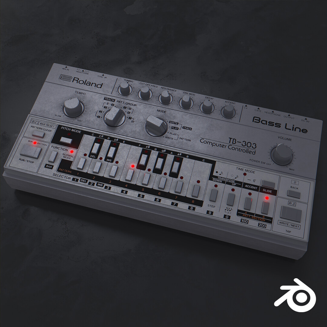 ArtStation - Roland TB-303 synthesizer