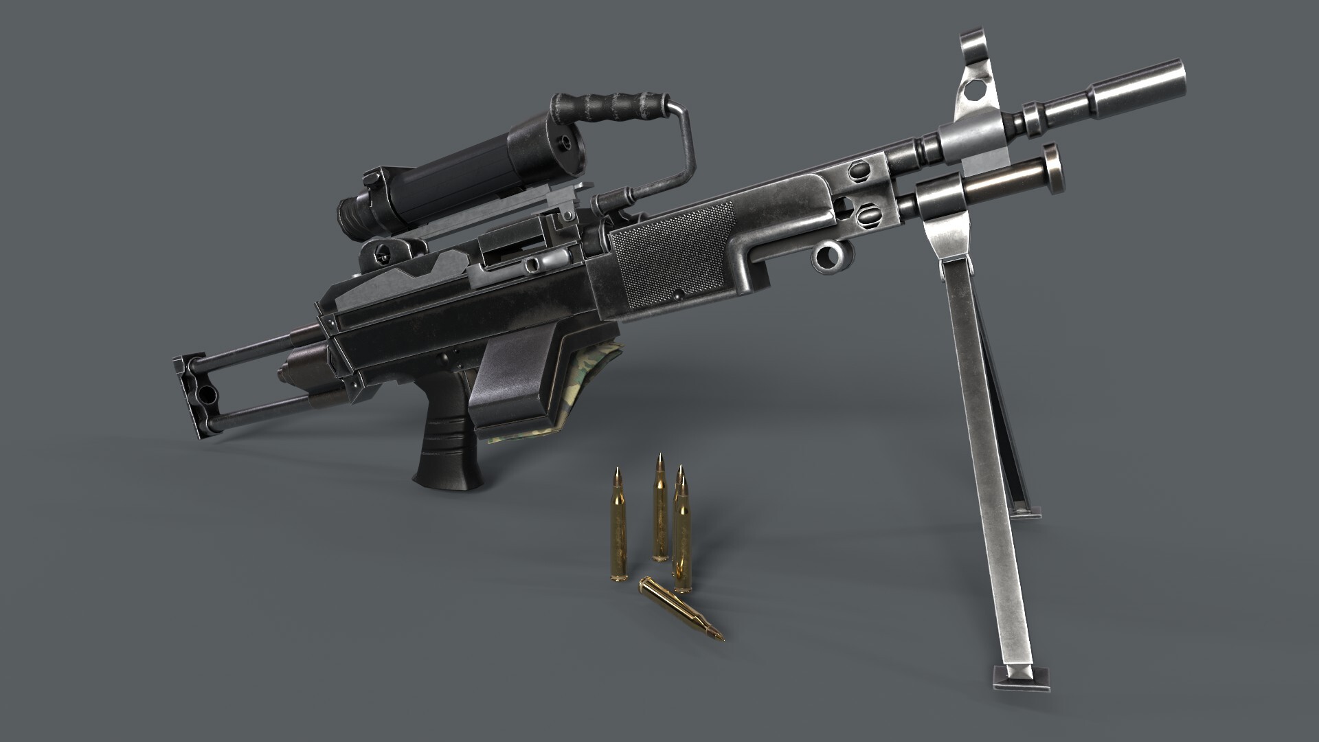 ArtStation - FN Minimi (LMG)