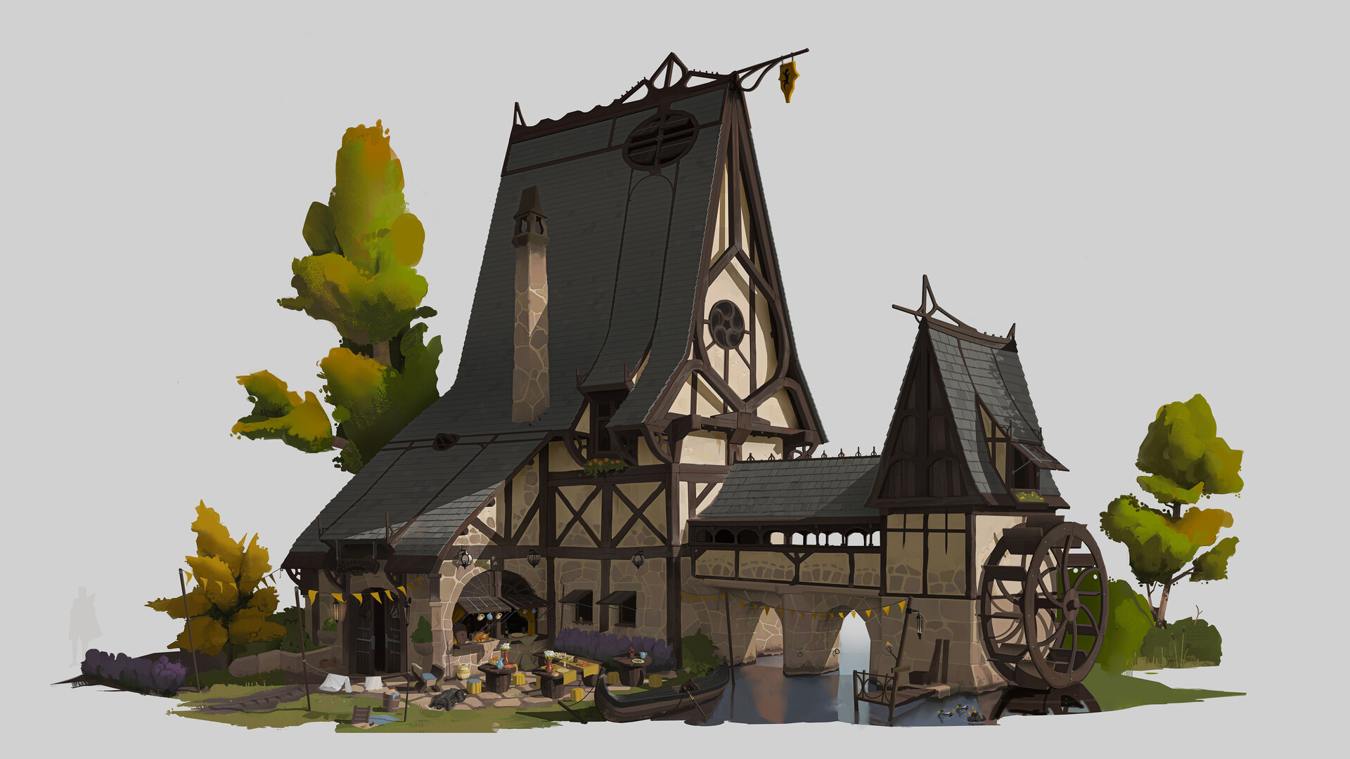 ArtStation - Salamander INN - Architectural Design