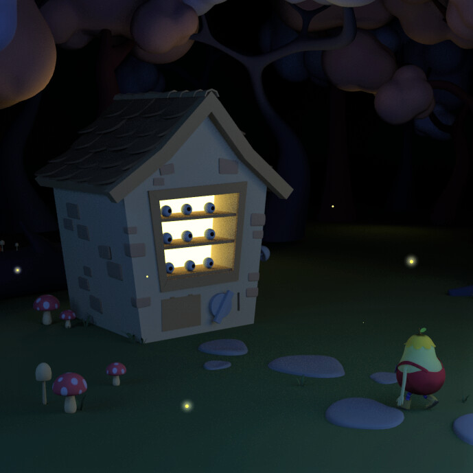 ArtStation - My very first 3D animated project