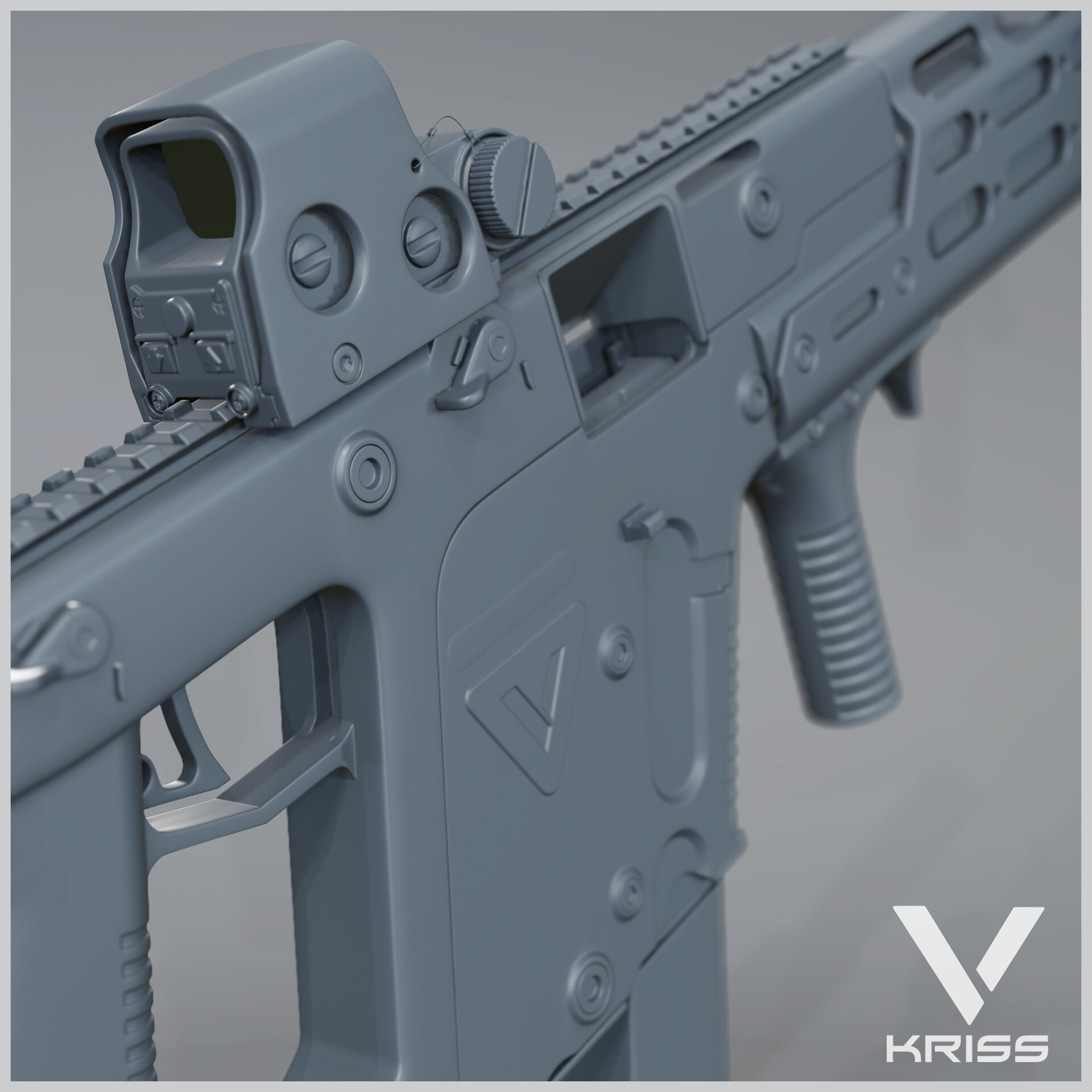 ArtStation - Modular : KRISS Vector - High-Poly