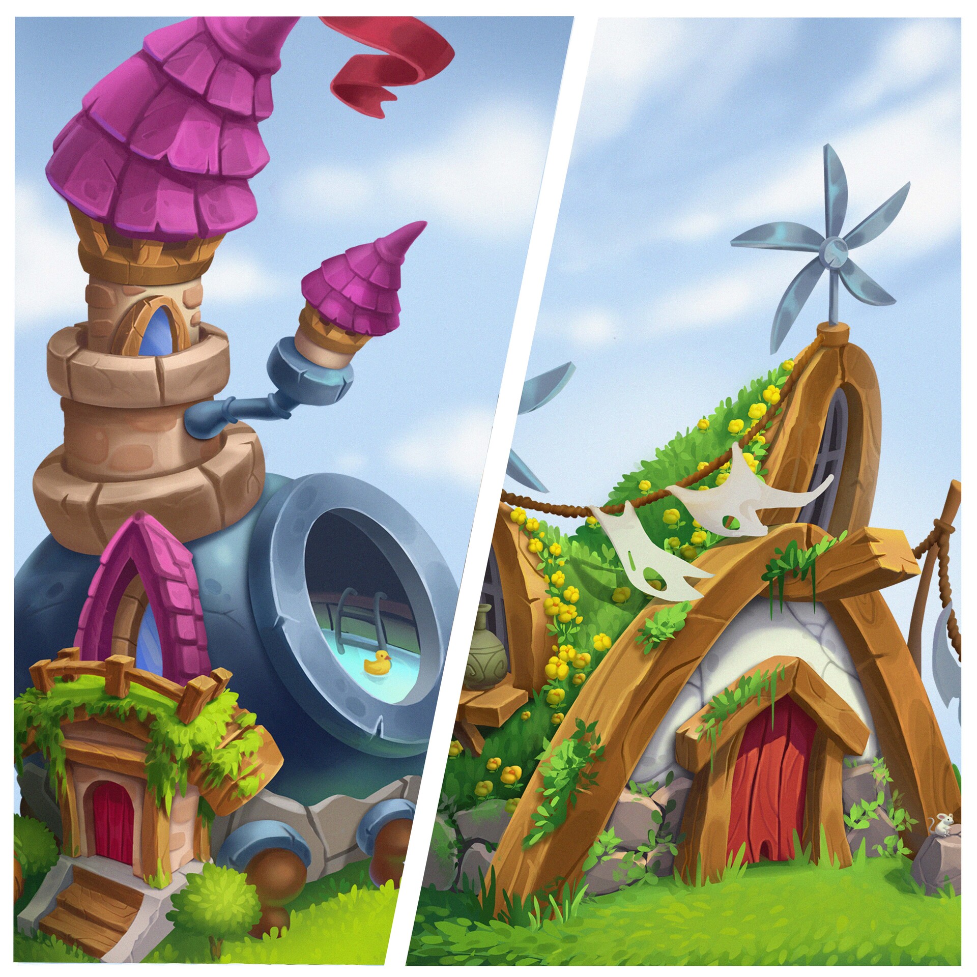 ArtStation - Magic houses