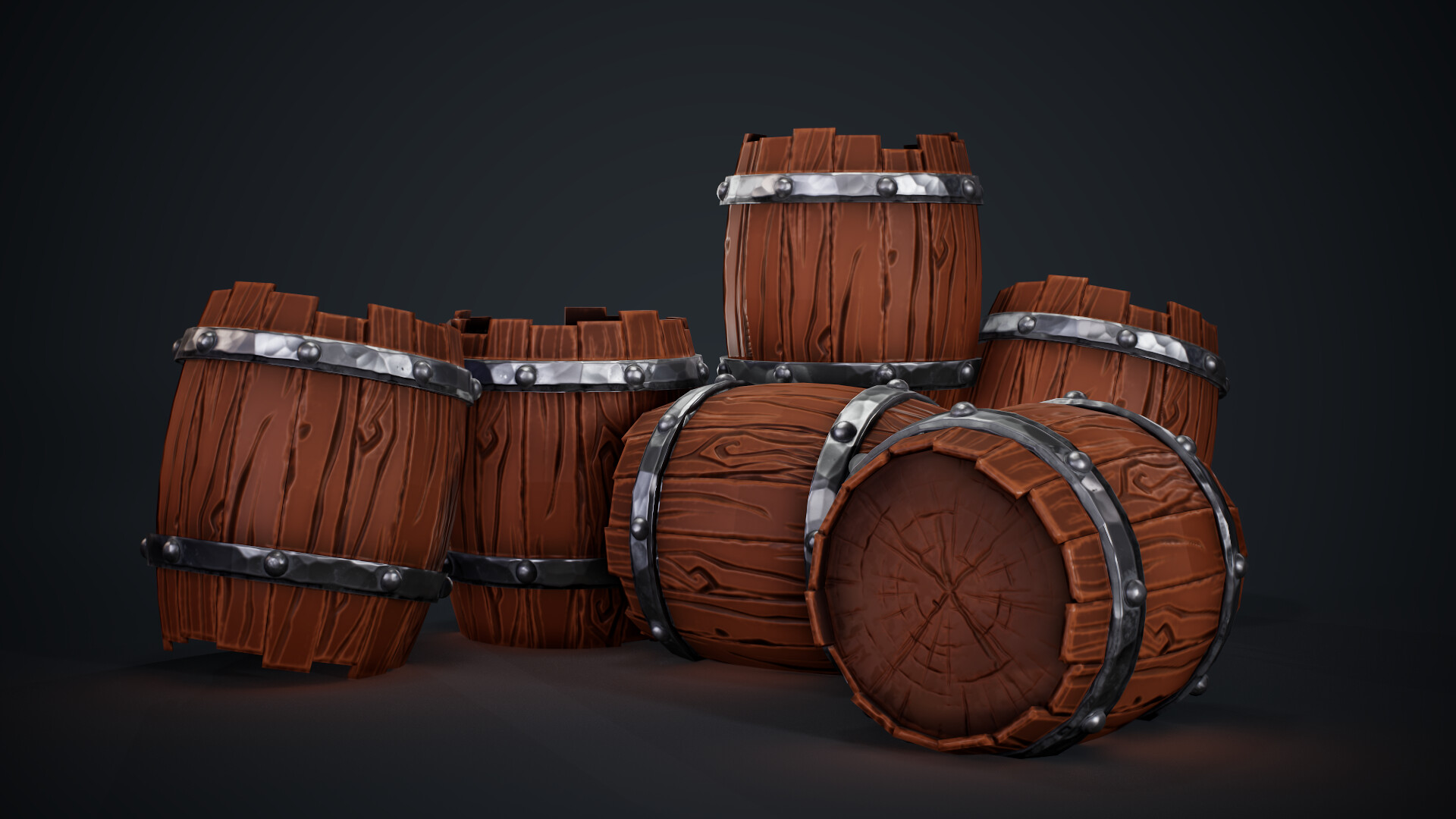 ArtStation - Stylized Barrel