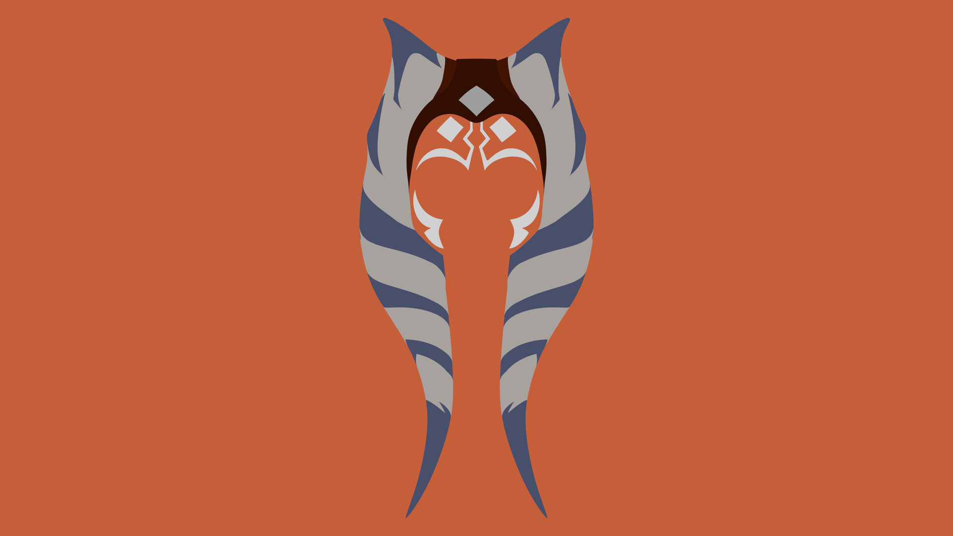ArtStation - Ahsoka Tano - Minimalist Wallpaper - Star Wars - Fan art