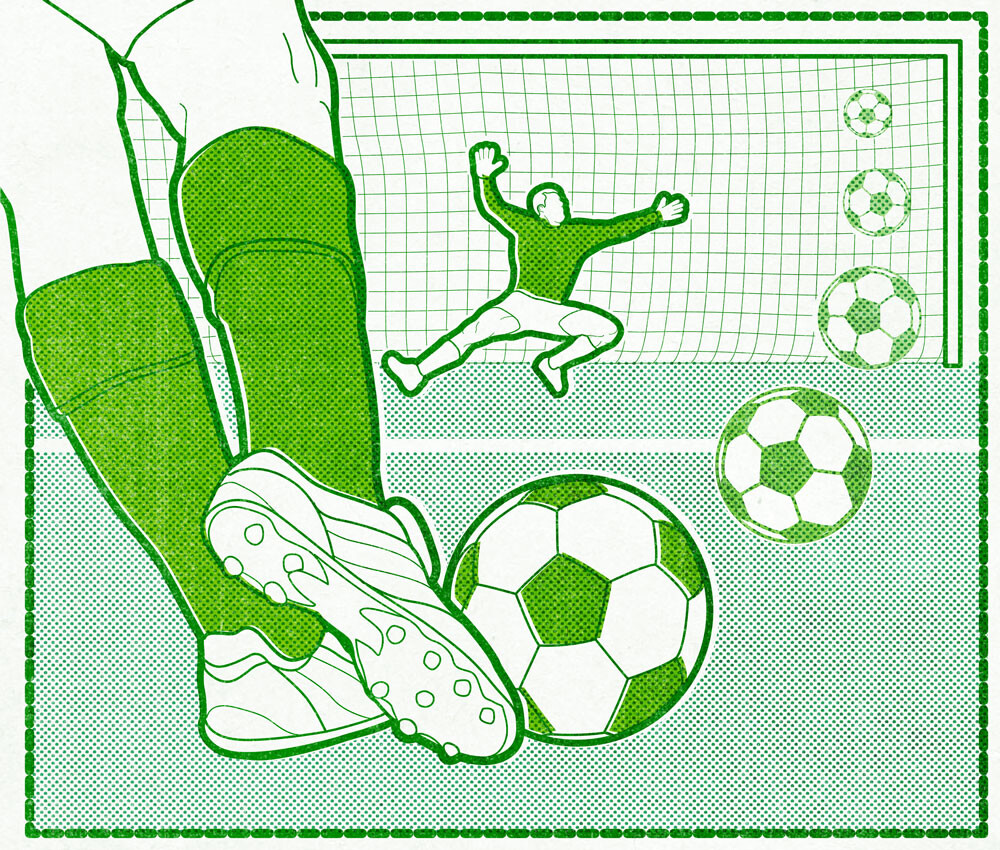 Anthony Calvert Illustration - The Perfect Penalty