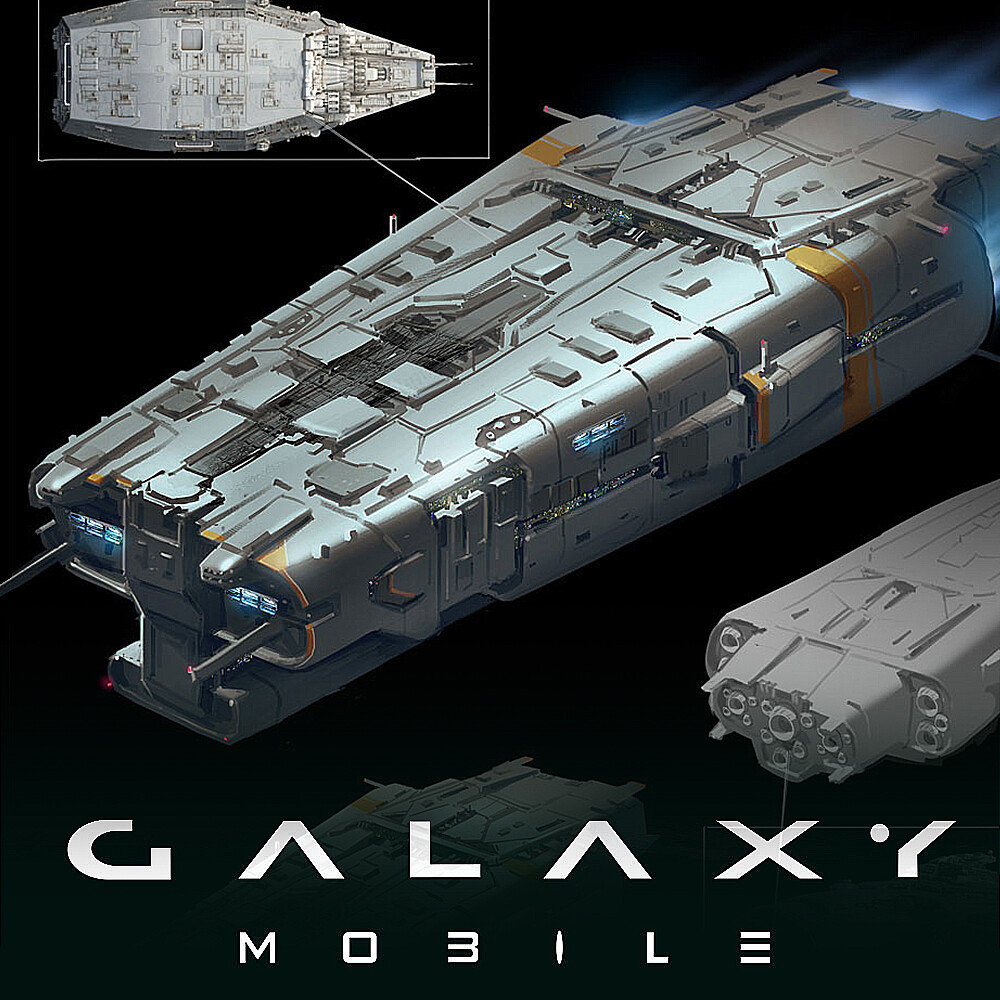 ArtStation - Galaxy Mobile - Ships design