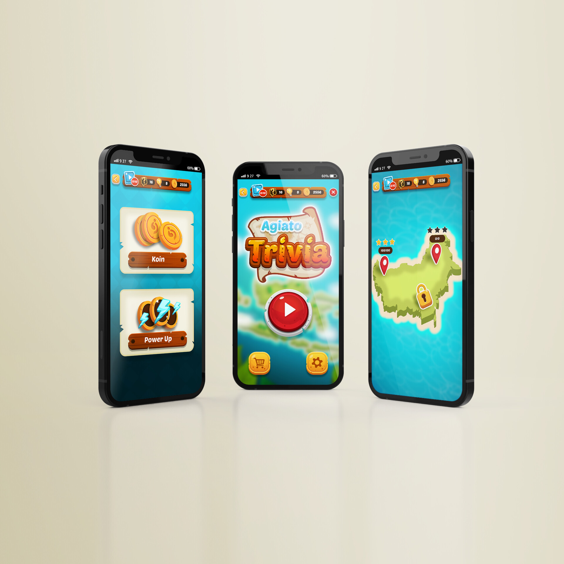 ArtStation - Game UI for Trivia-Quiz themes