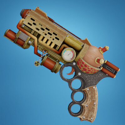 ArtStation - Steampunk Blaster