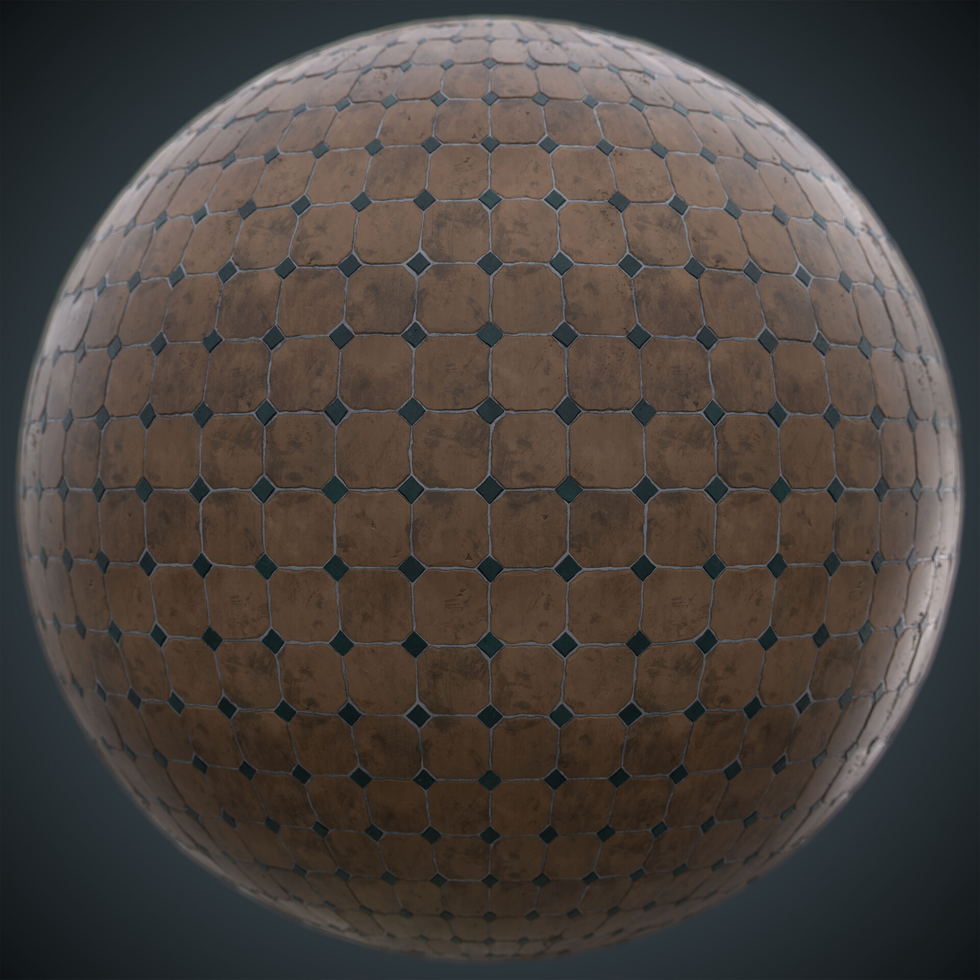 ArtStation - Free procedural tile material Substance Designer in 2k res