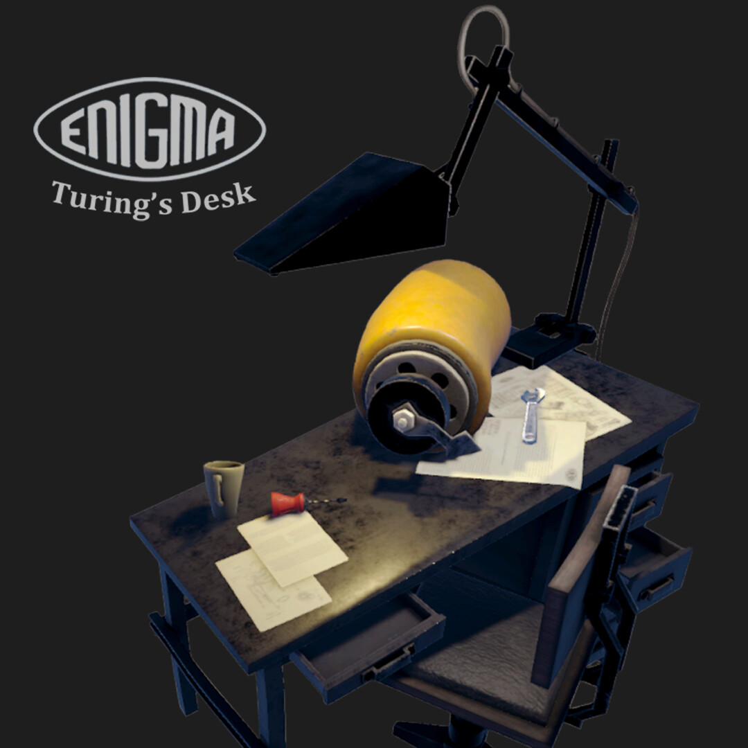 ArtStation - 3D : Alan Turing's Desk