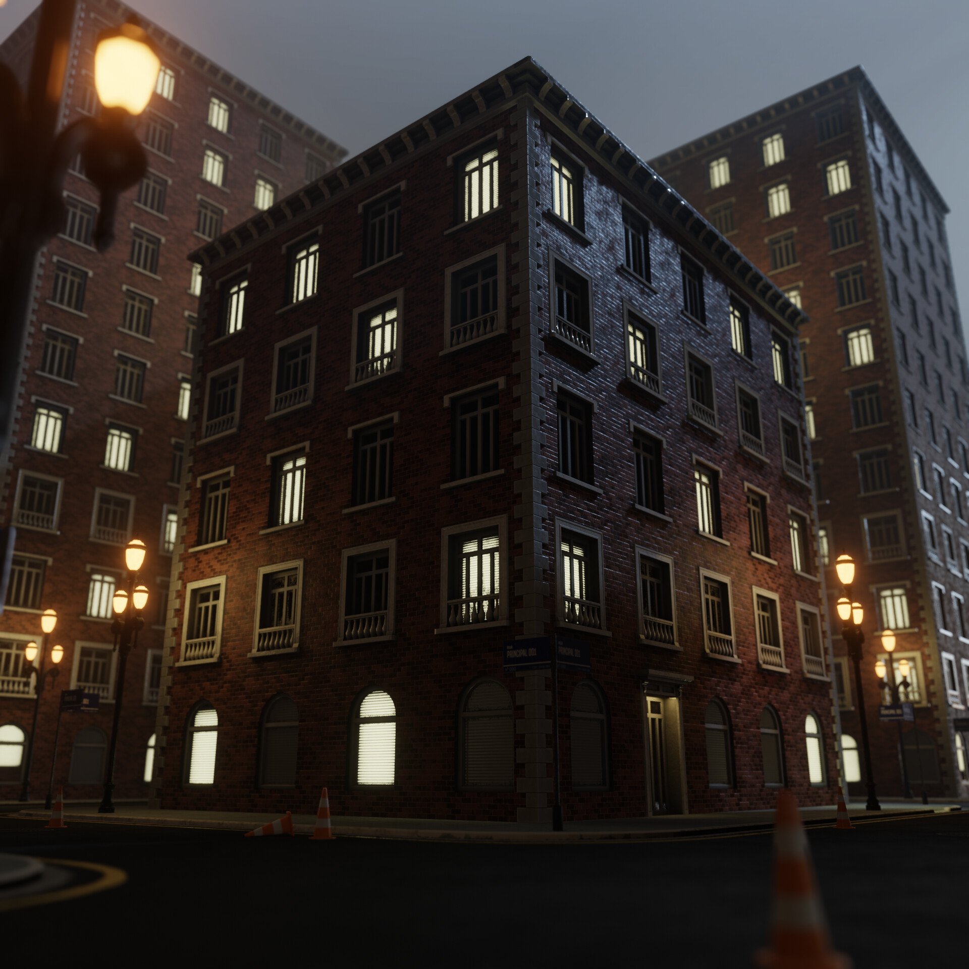 ArtStation - Brick Building