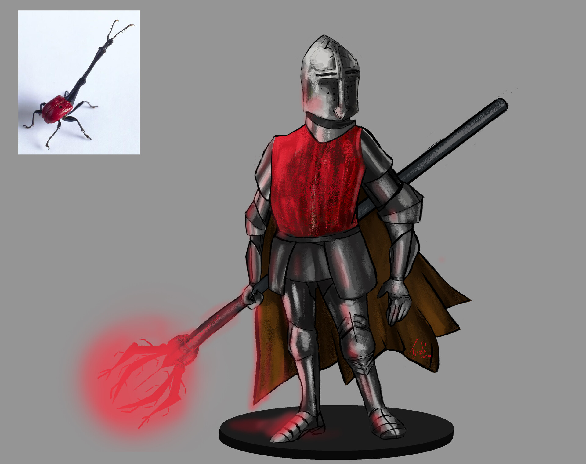 ArtStation - Giraffe Weevil Knight