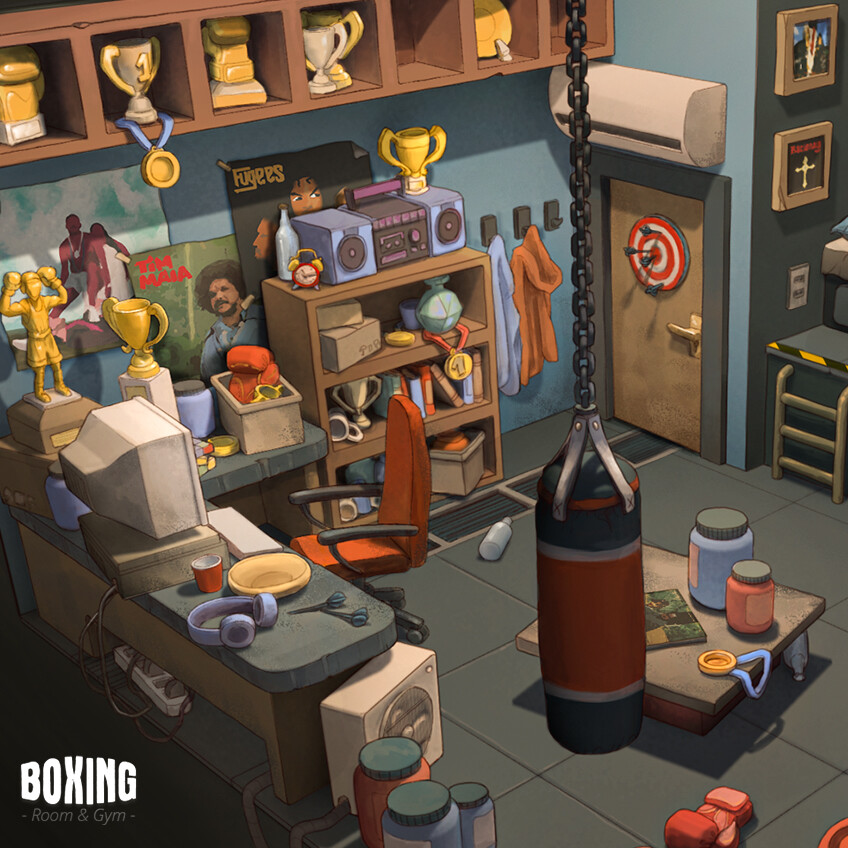 ArtStation - Boxing | Room and Gym