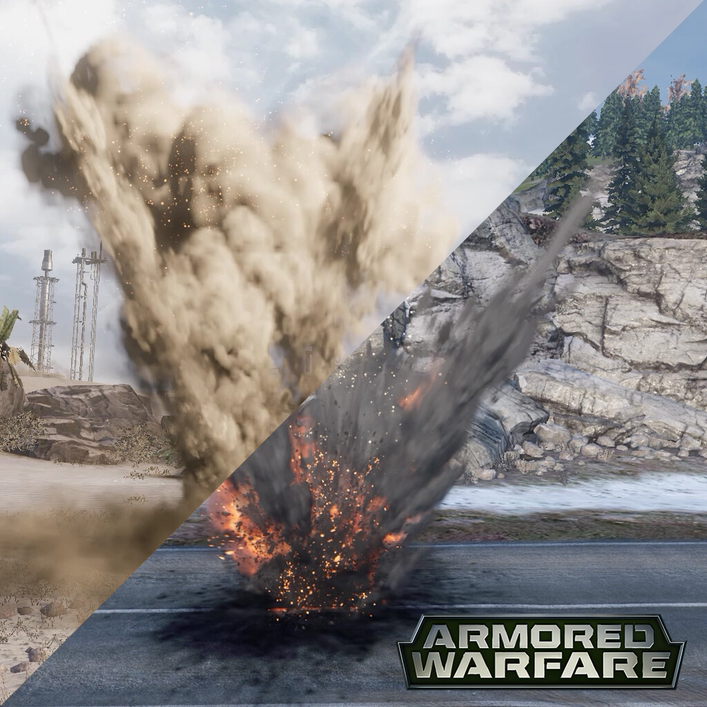 ArtStation - Armored Warfare - Weapon Impact VFX