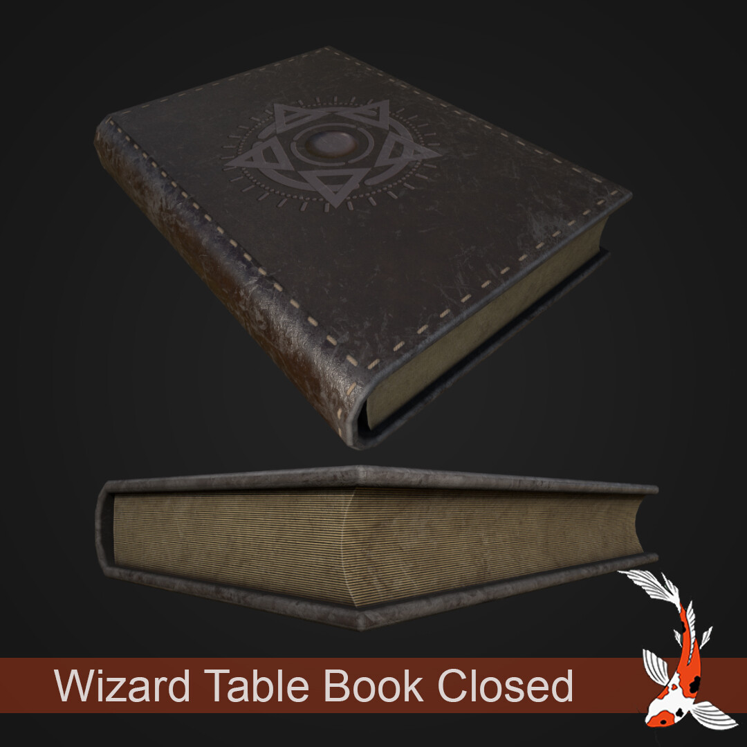 ArtStation - Wizard_Table_Book_Closed