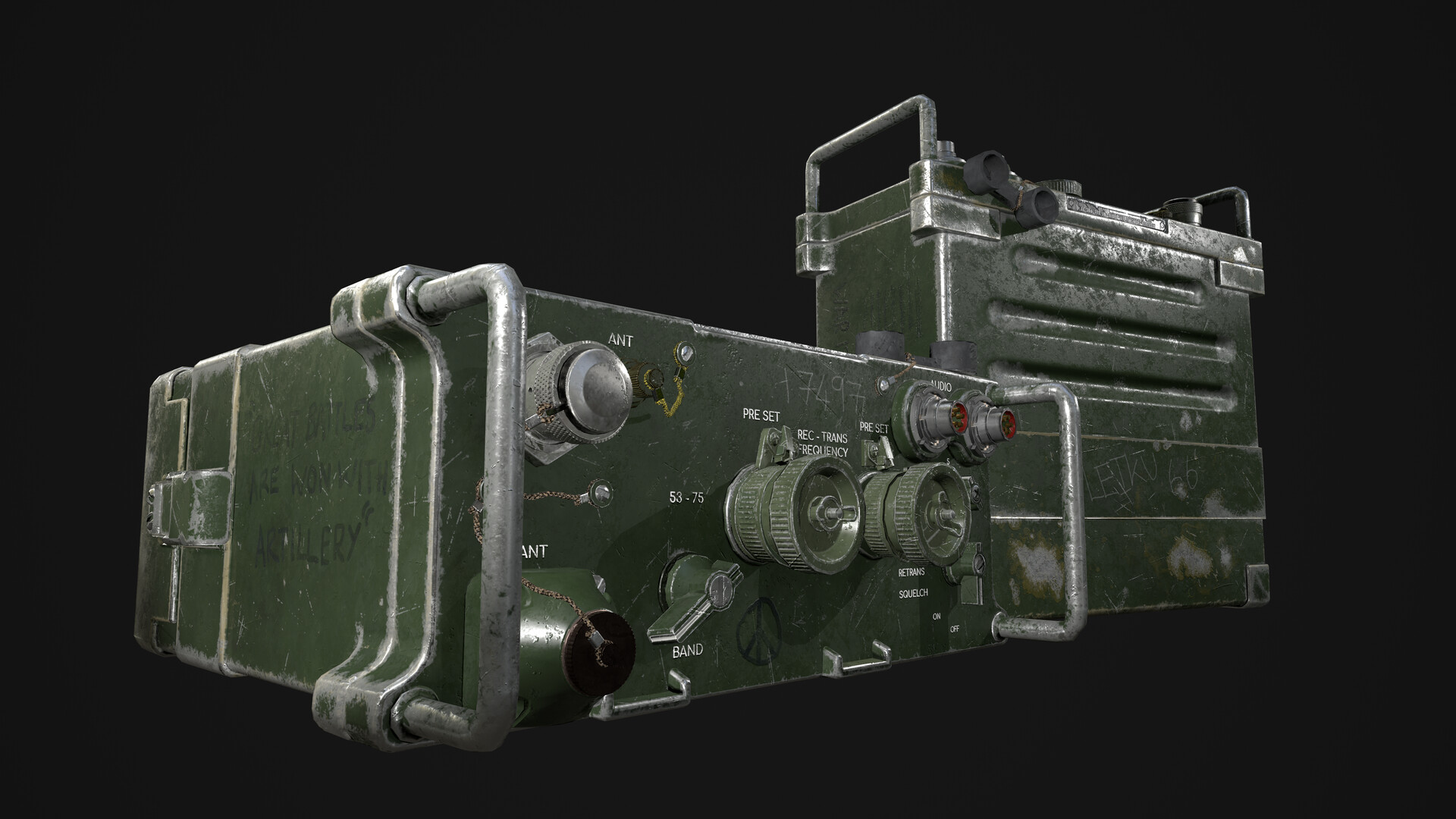 ArtStation - PRC-77 Military Radio