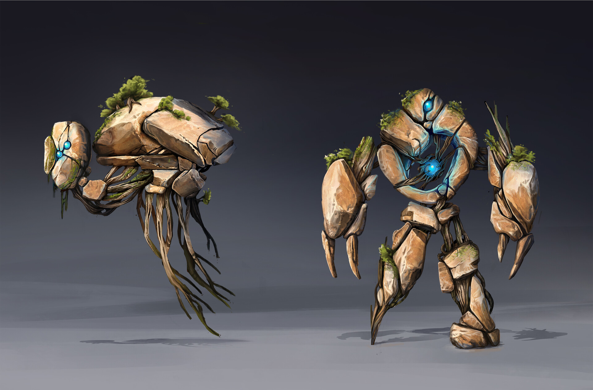 ArtStation - Elemental golems