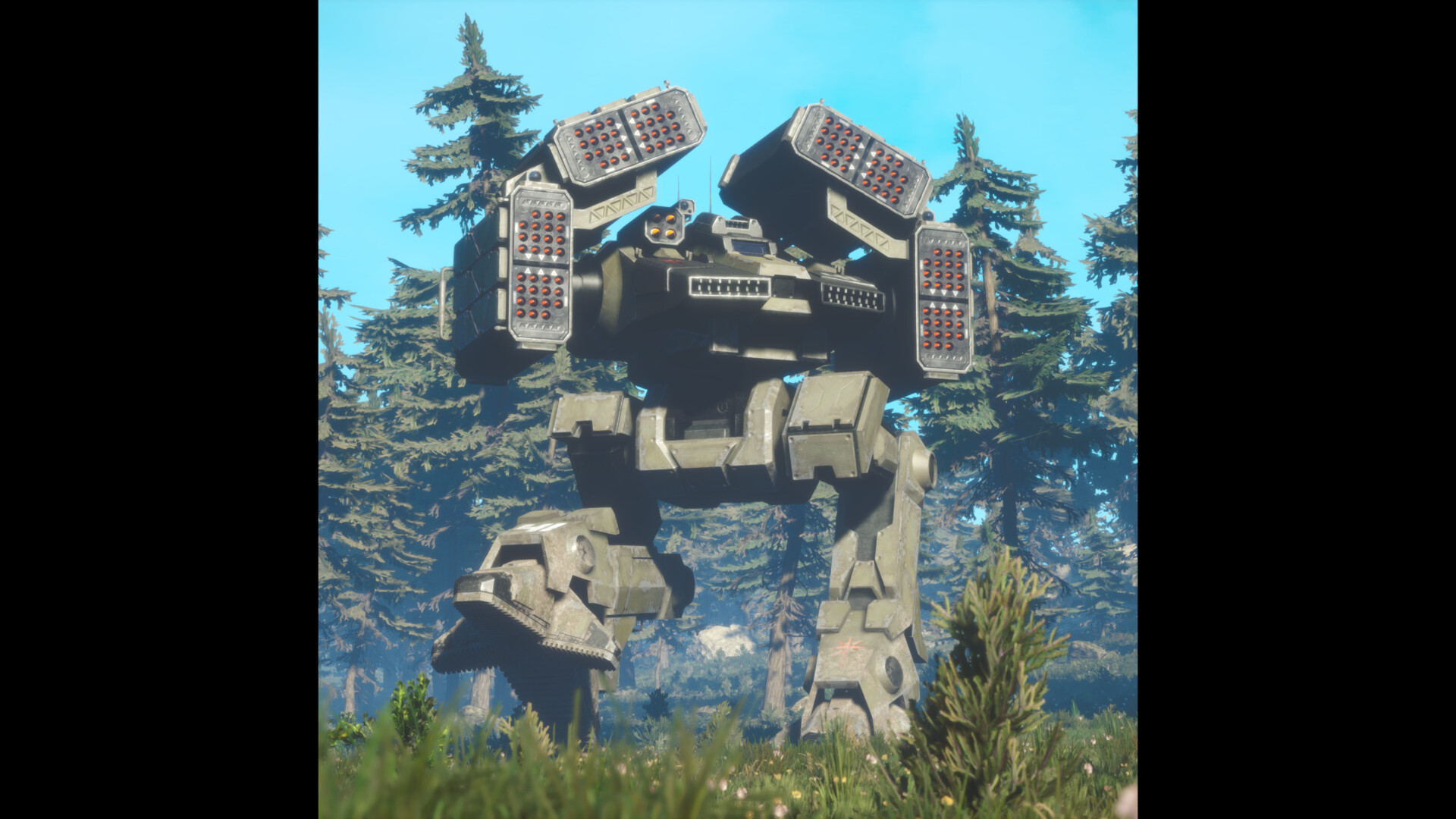 ArtStation - Bane 3 - Clan Mech model for MW5 Community Asset Bundle