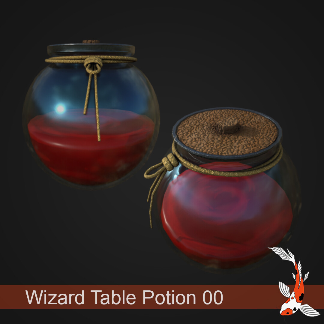 ArtStation - Wizard_Table_Potion_00