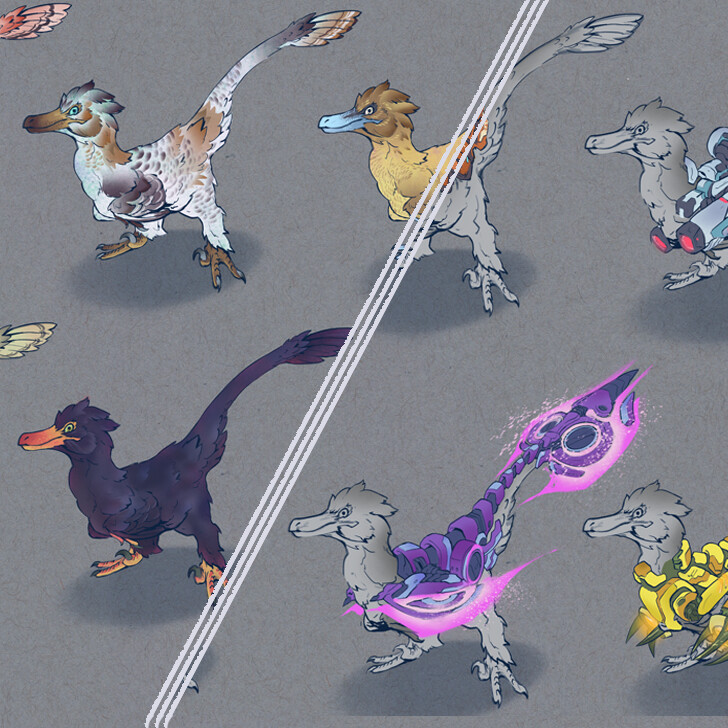 ArtStation - Velociraptor and guns