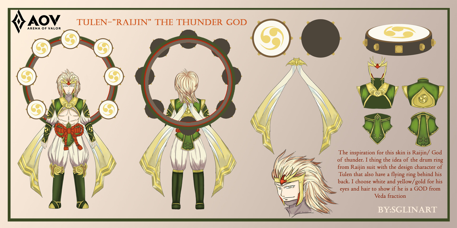 ArtStation - RAIJIN ,The Thunder God - TULEN AOV