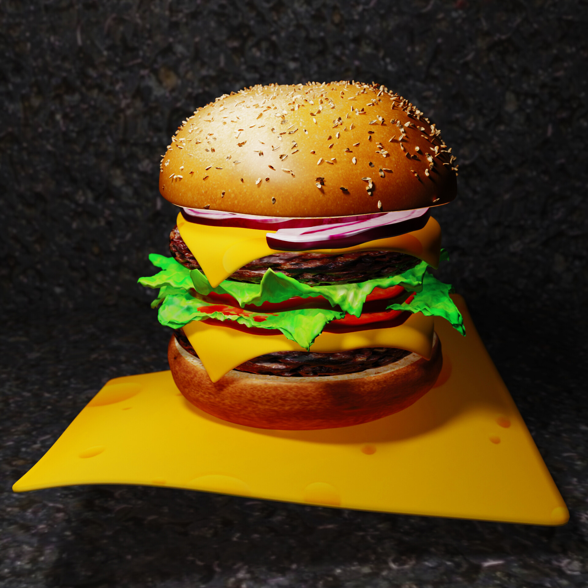 ArtStation - 3d Burger
