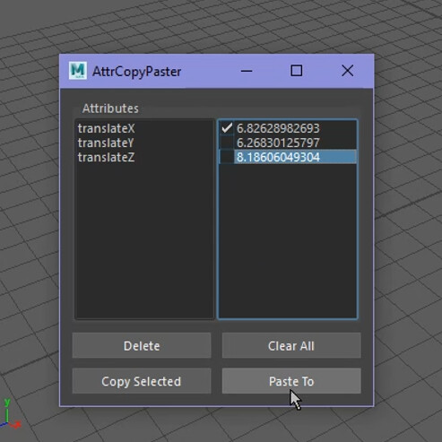 ArtStation - Pipeline Script - Attribute Copy Paster