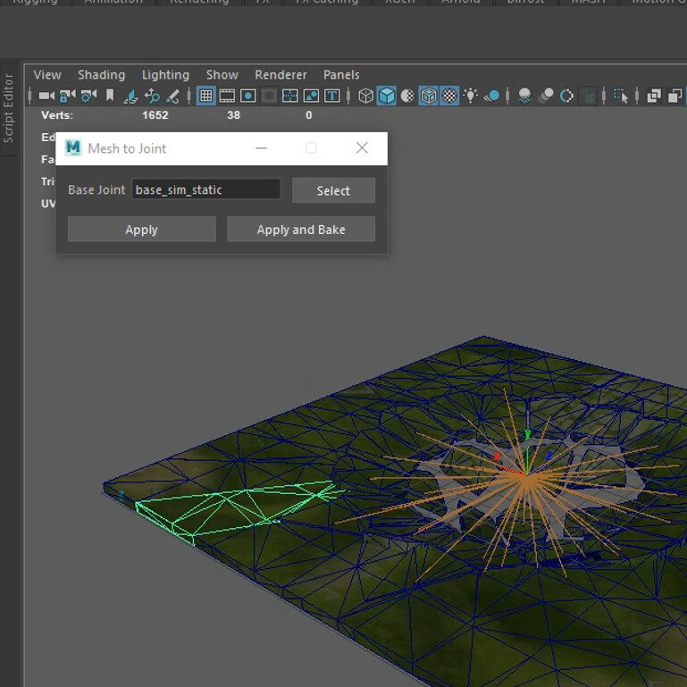 ArtStation - Pipeline Script - Mesh Animations to Bones