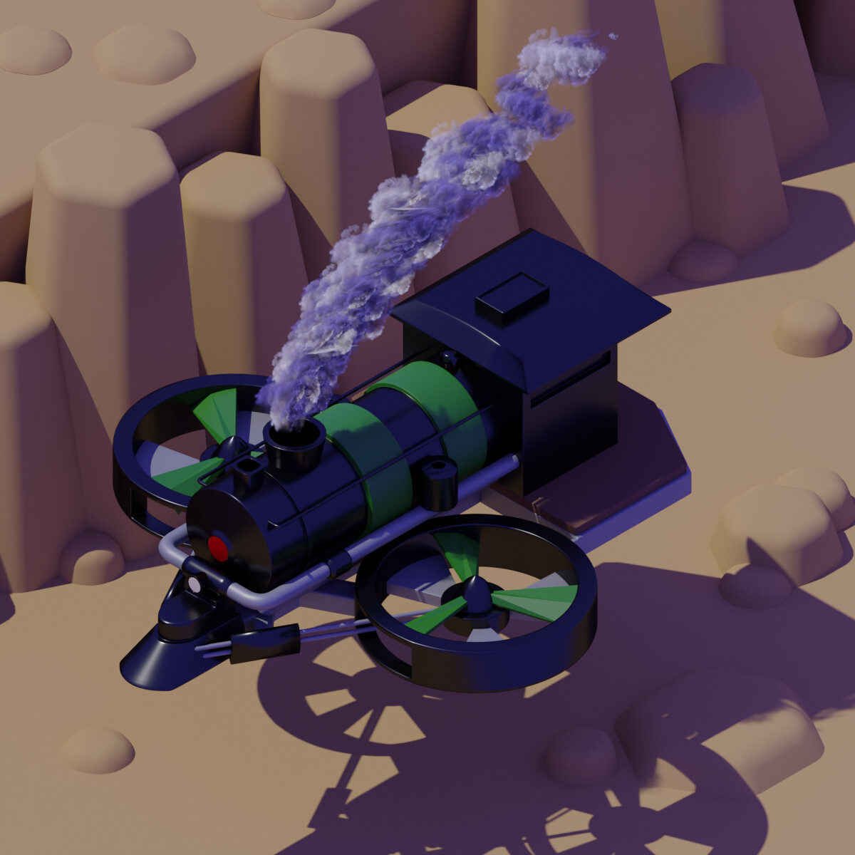 ArtStation - Impossible Creatures: Flying Train Lab