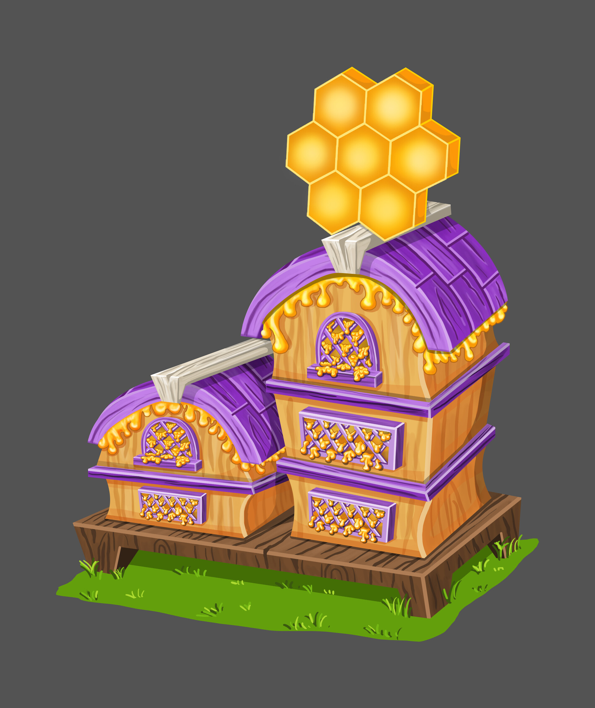 ArtStation - Bee Hive (Farm Garden City)