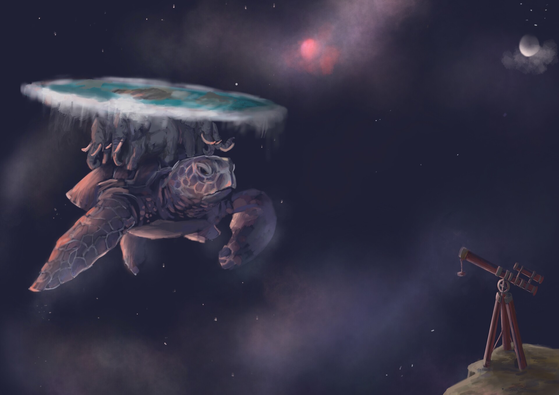 ArtStation - A Discworld Novel - The Colour Of Magic