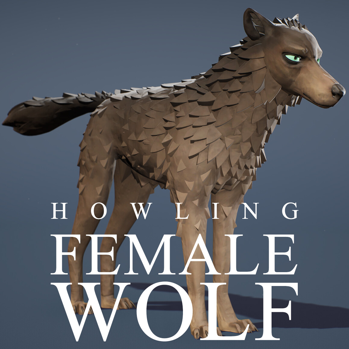 ArtStation - Howling - Female Wolf