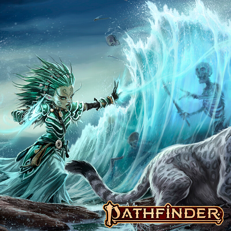 ArtStation - Pathfinder, Secrets of Magic; Wall of Water