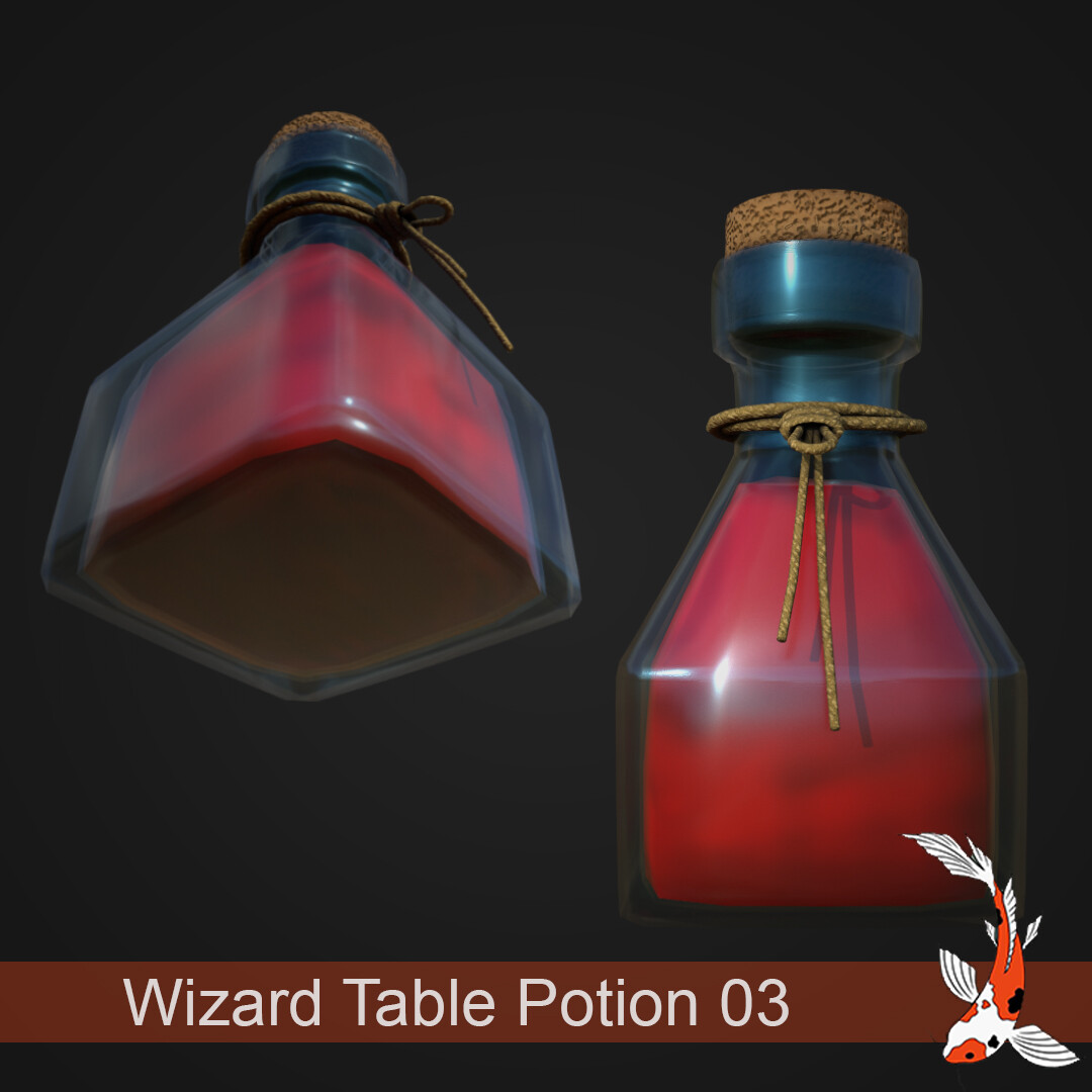 ArtStation - Wizard_Table_Potion_03
