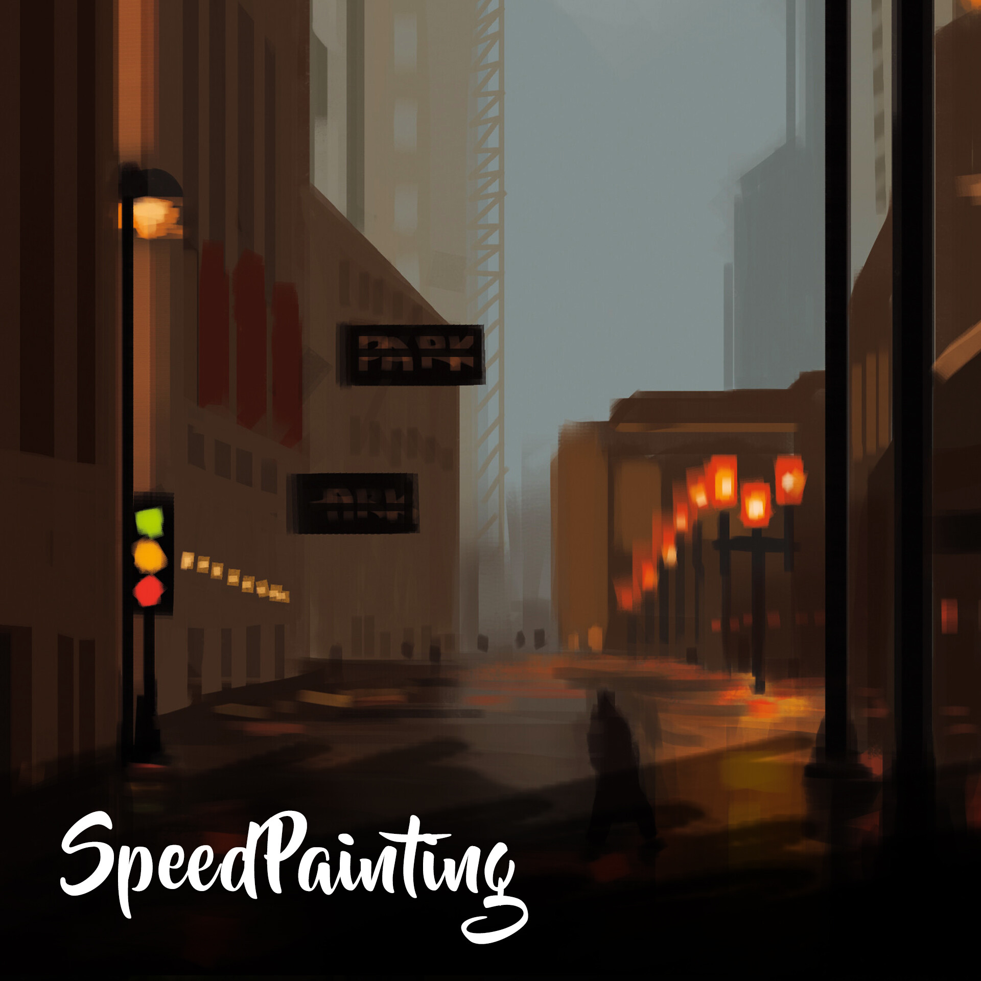 ArtStation - "SPEEDPAINTING" - Illuminated city