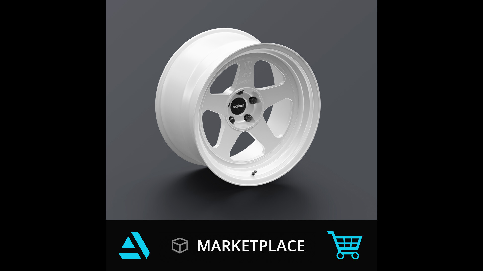 ArtStation - Rotiform ROC-H Hoonigan Rim/Wheel 3D Model
