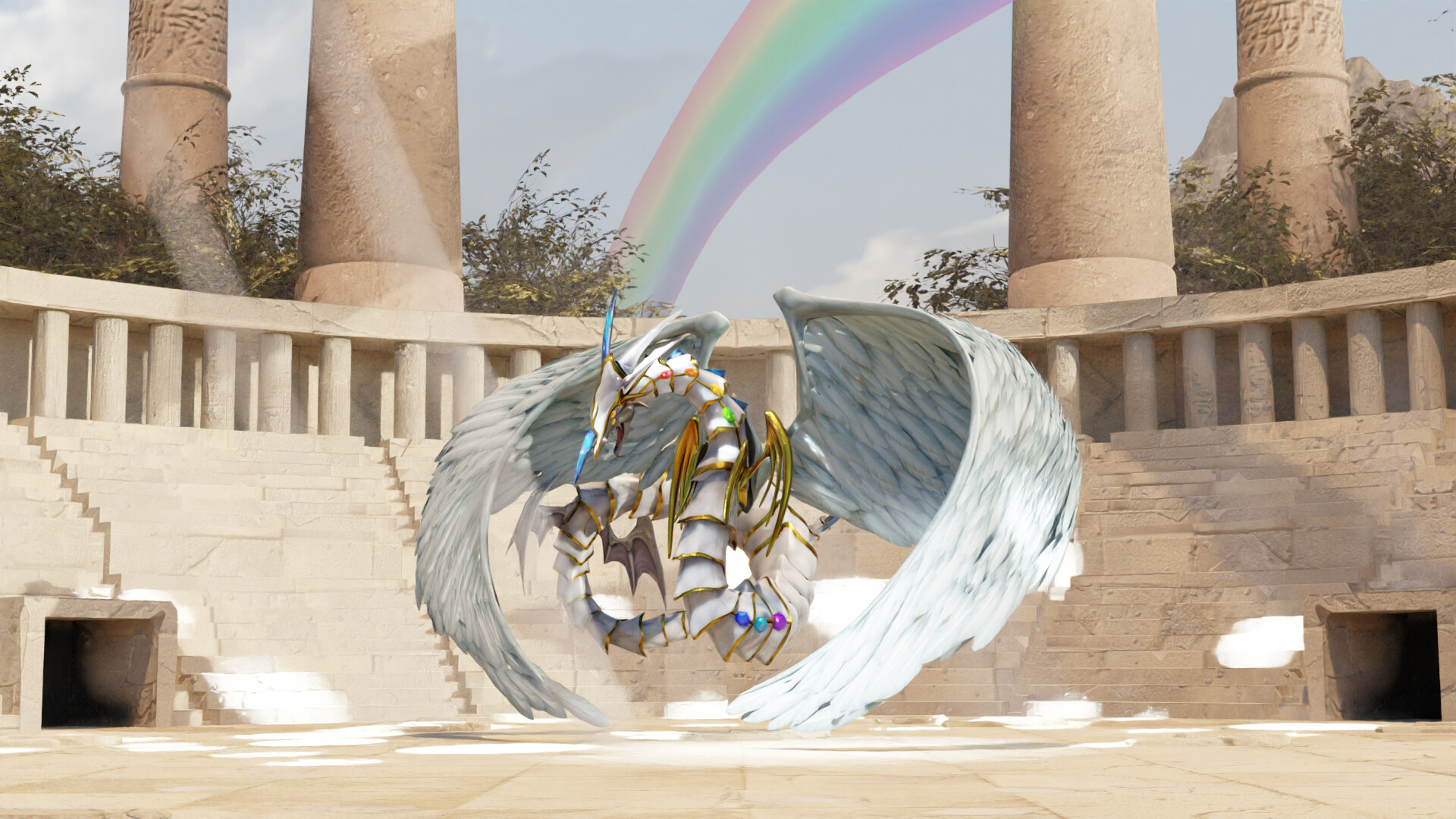 ArtStation - Yu-Gi-Oh Rainbow Dragon