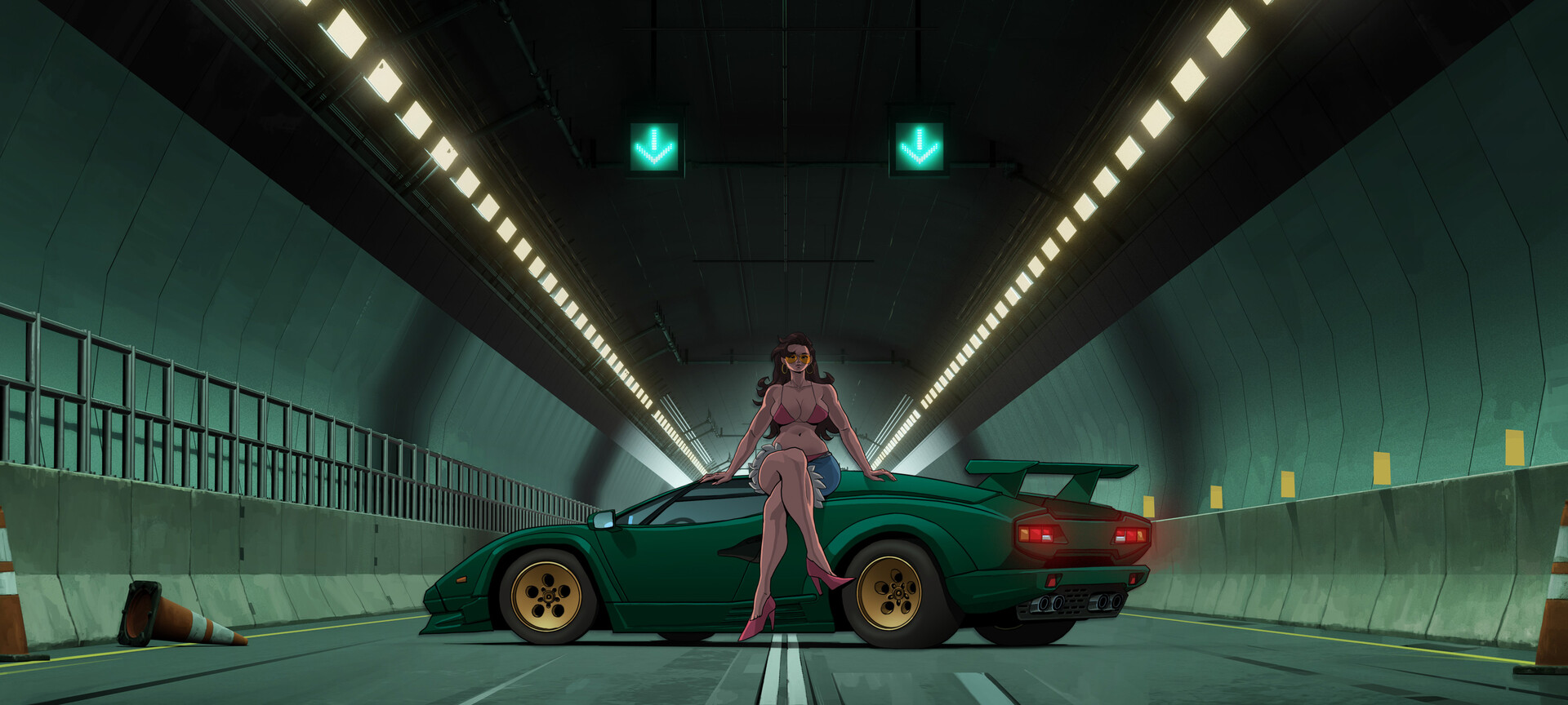 ArtStation - Anime Backgrounds: Lambo