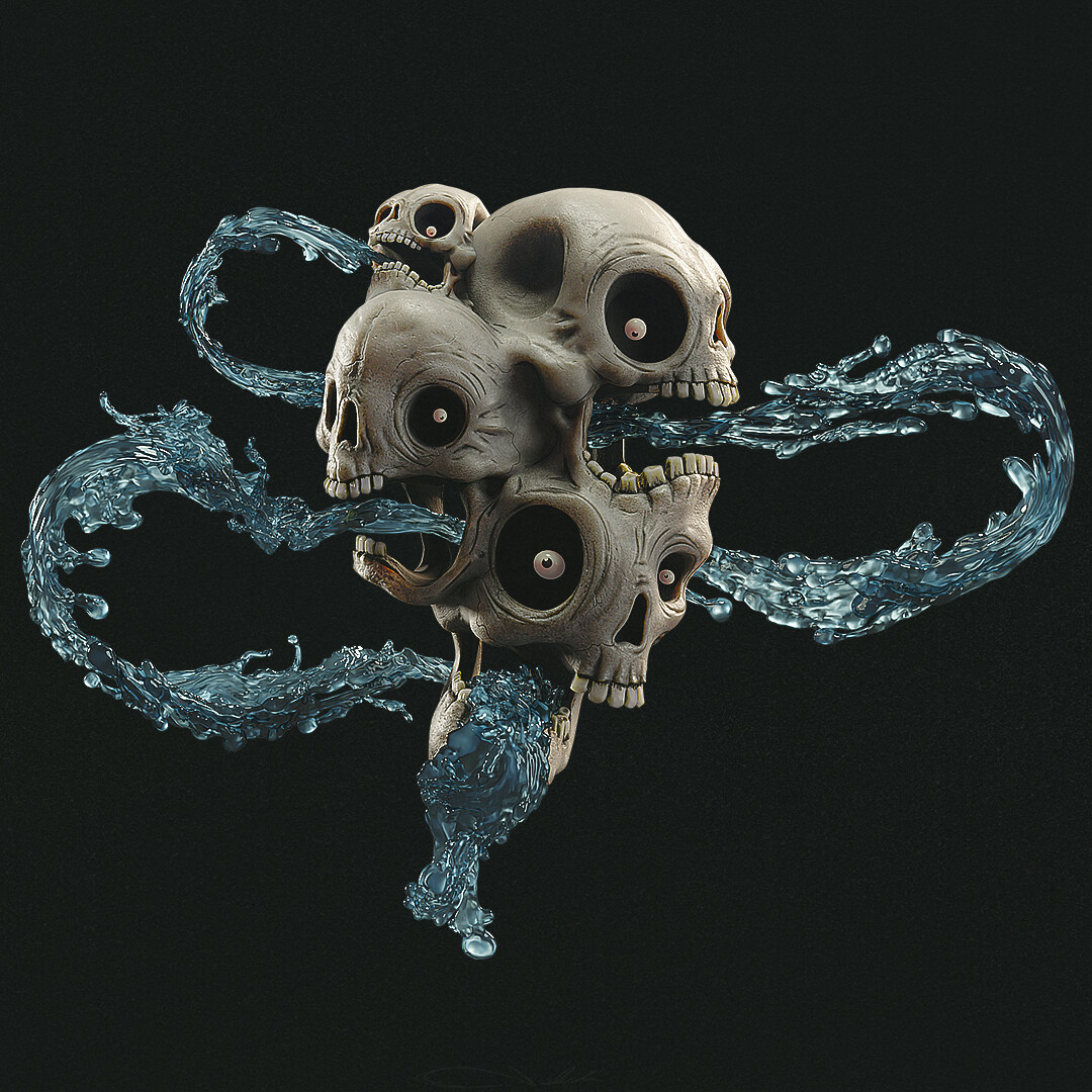 ArtStation - Quad Skulls