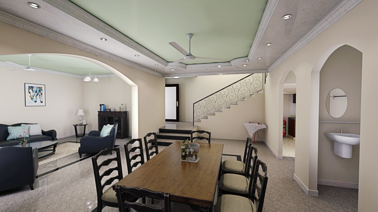 ArtStation - Apartment Design III (4BHK)