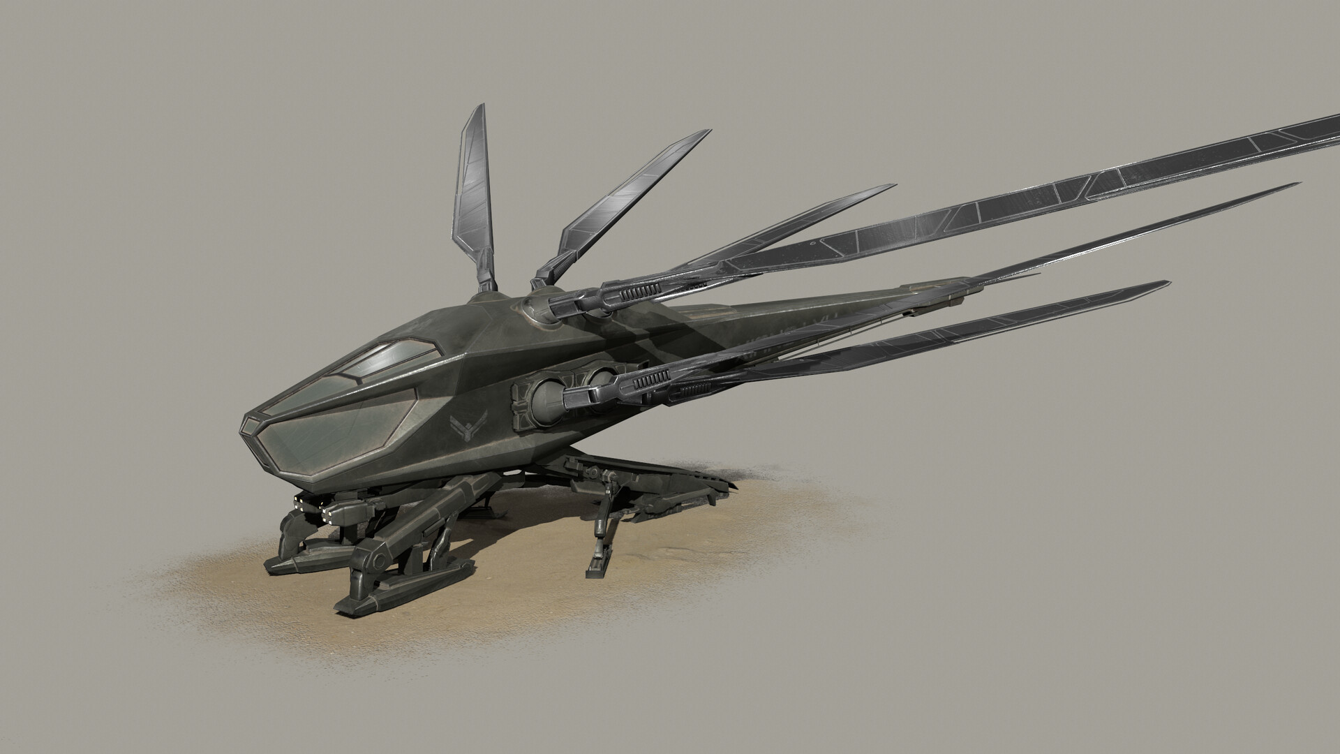 ArtStation - Ornithopter 3d model