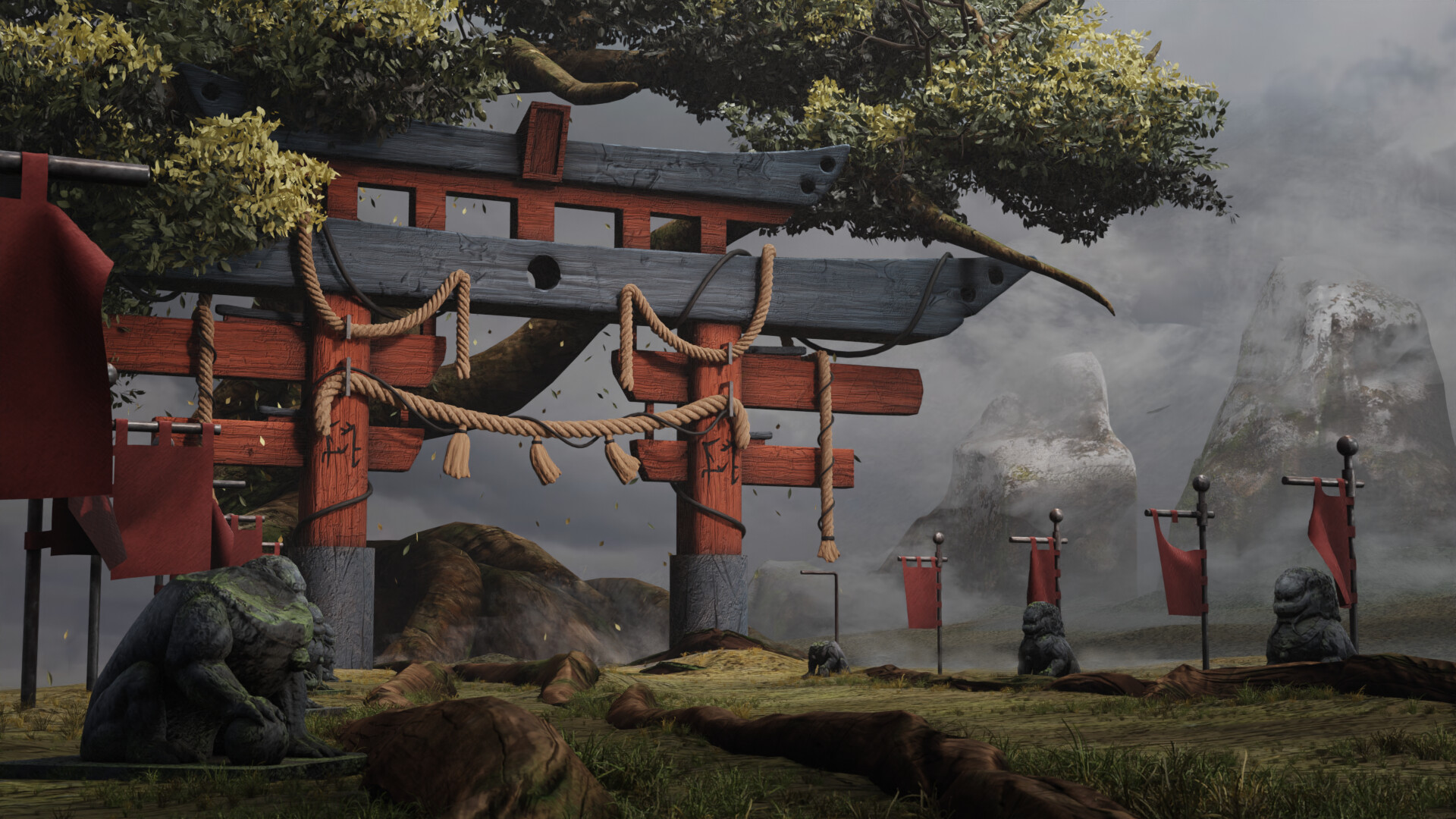 ArtStation - Japanese altar