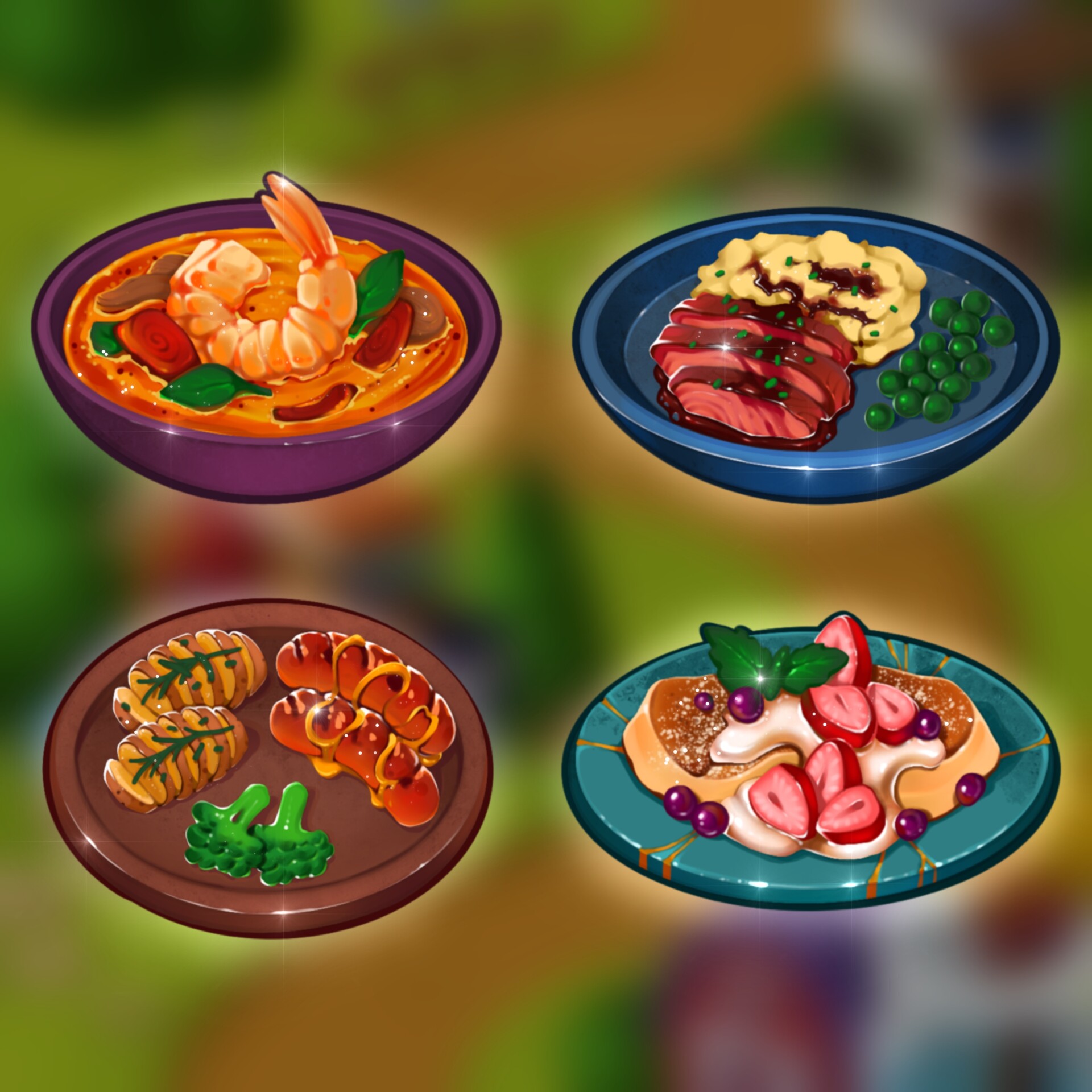 ArtStation - 🍲food props 🥘