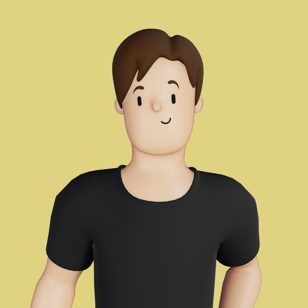 ArtStation - 3D Flat Boy Character