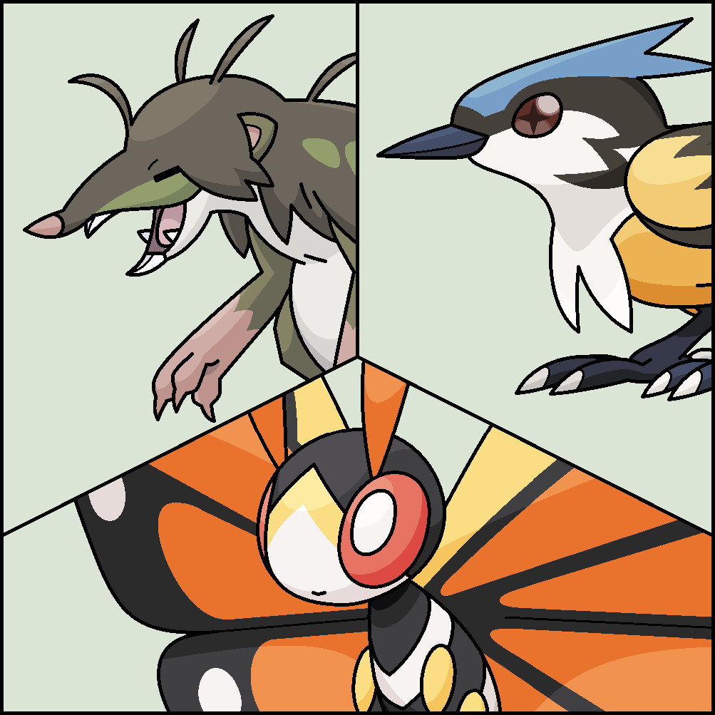 ArtStation - FAKEMON - Early Game Pokémon