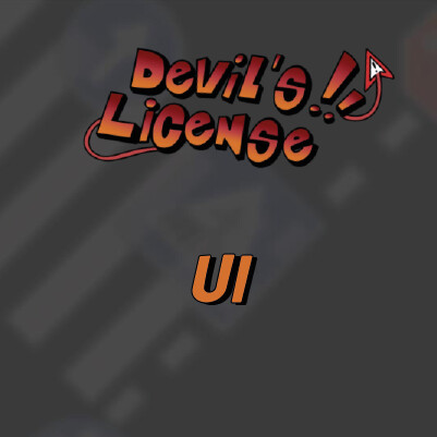 ArtStation - Devil's License - UI