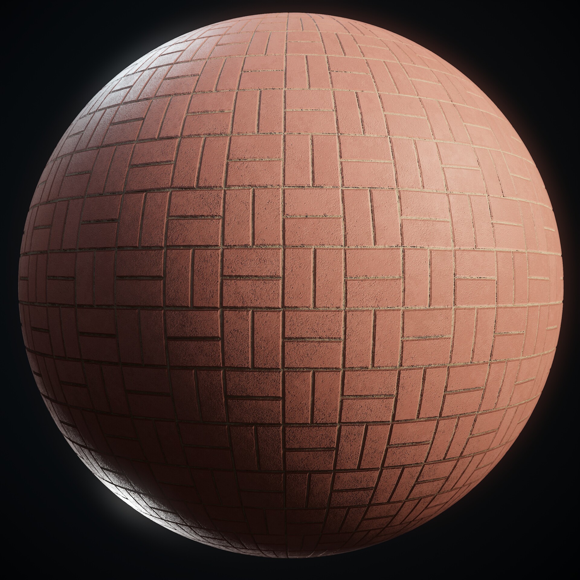 ArtStation - Basketweave blocks pavement